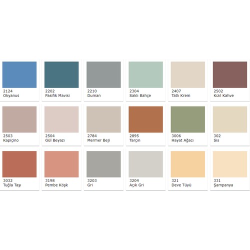 Permolit Dış Cephe Renk Kartelası 2025 – Boyacı Ustası İzmir Boya ...